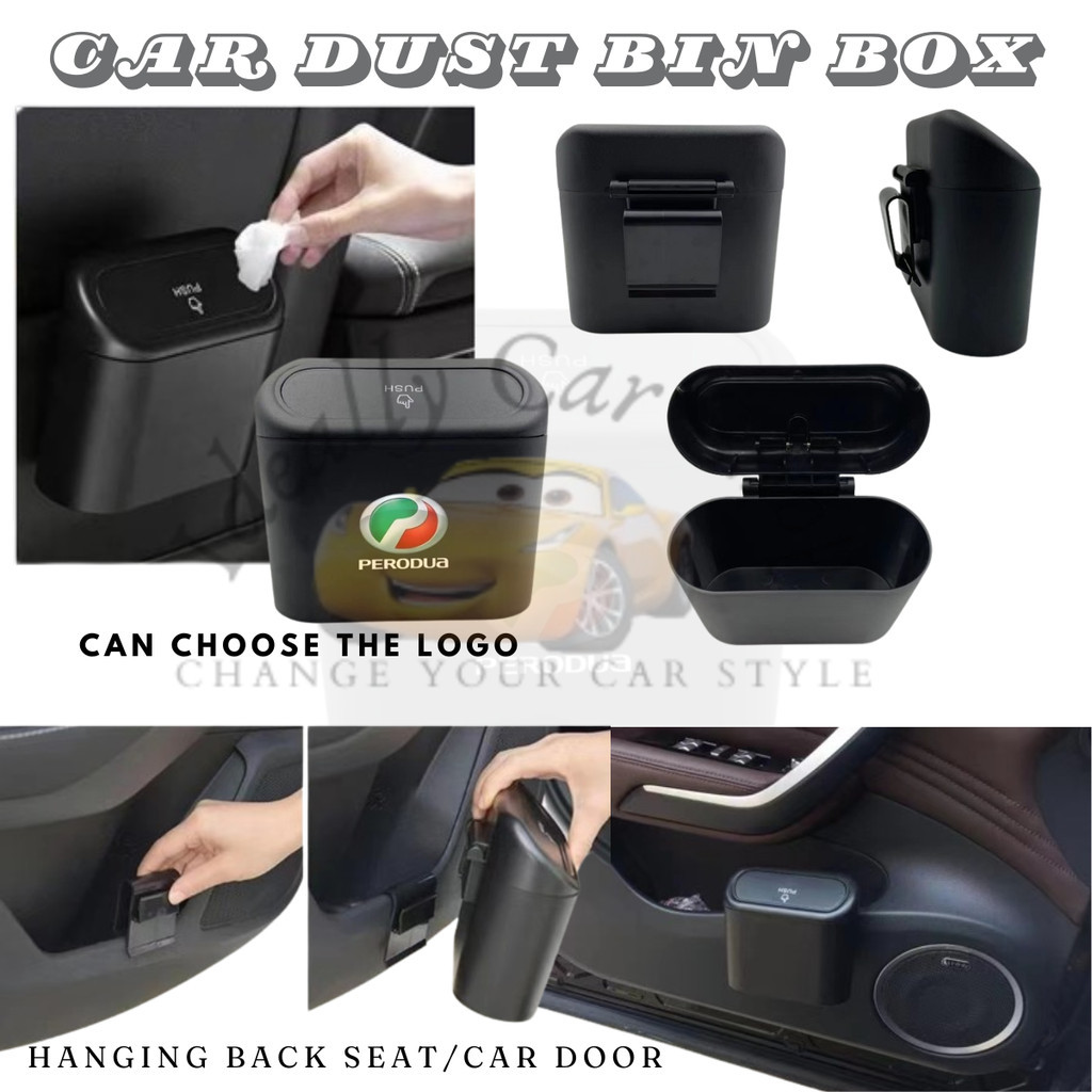 Ideally Car Dustbin Box Trash Bin Car Rubbish Bin Garbage Small Dustbin ...