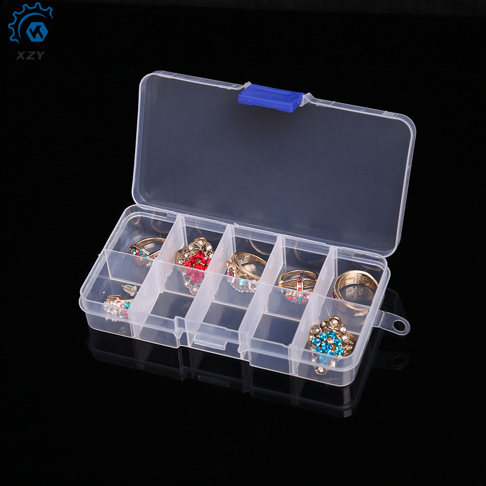 PP Component Storage Box Plastic Organizer Adjustable Container Removable Grids Tool Boxes for ...