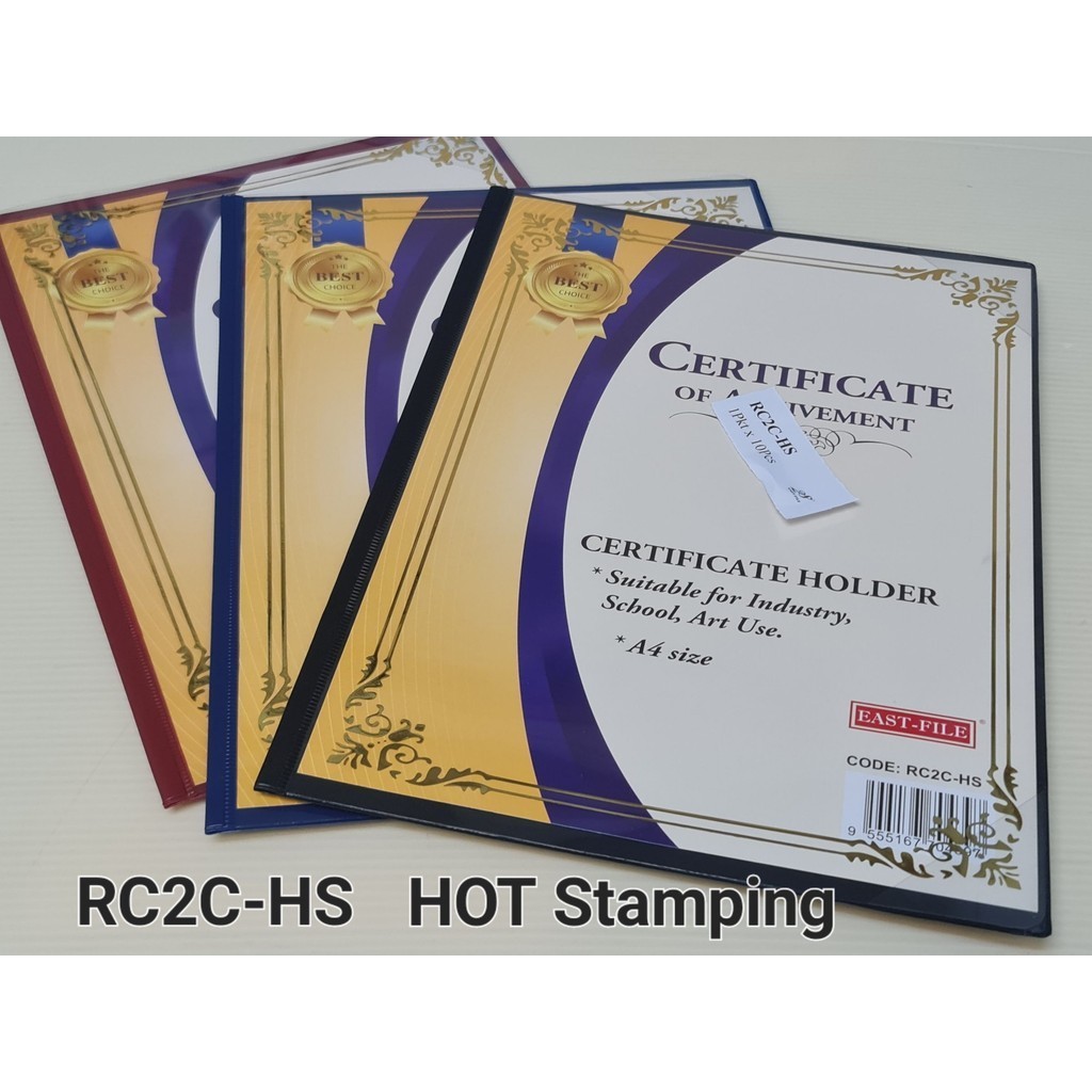 EAST-FILE A4 CERTIFICATE HOLDER RC2C | Shopee Singapore