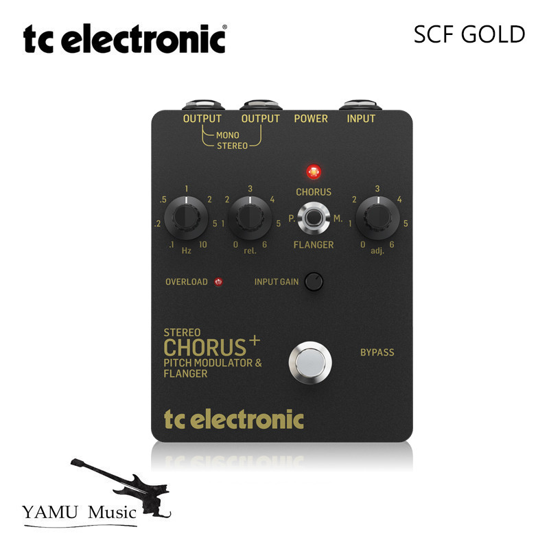 TC Electronic SCF GOLD Reissue SCF Stereo Chorus Flanger Pedal with 3 ...