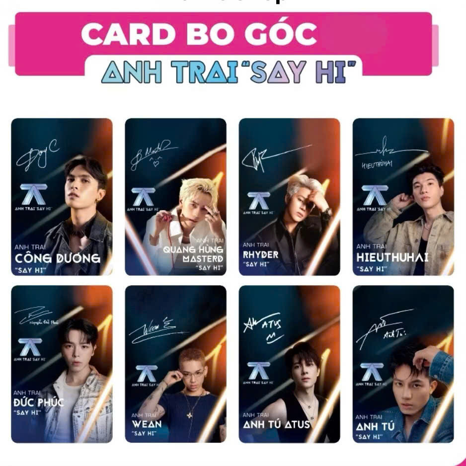 Combo 30 PHOTOS OF SAY HI BROTHERS WITH IDOL SIGNATURE / CORNERED CARD ...