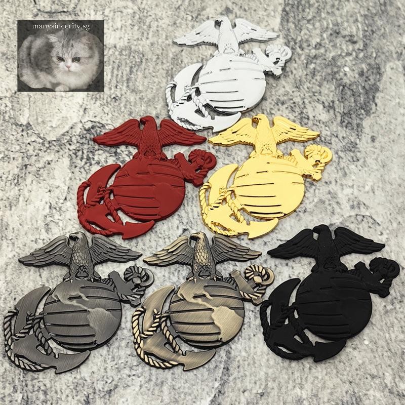 manysincerity 3D Metal USMC Car Sticker US Marine Corps Emblem Hawk ...