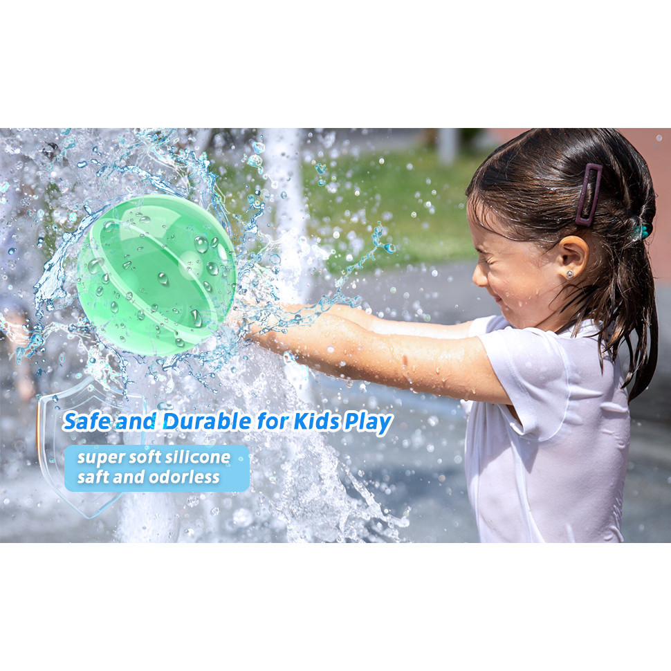 Magnetic Reusable Water Balloons Fast Refillable for Kids Outdoor ...