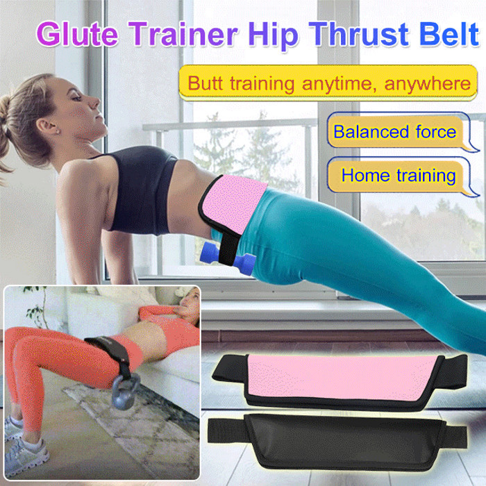Hip Bridge Belt Hip Thrust Trainer Belt Weight Fitness Dumbbell ...