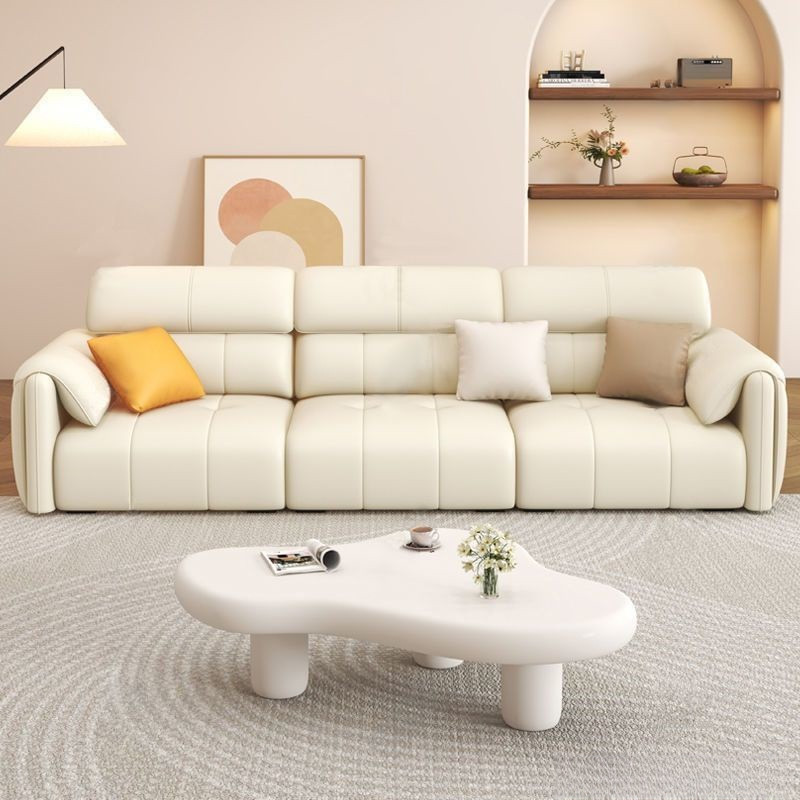 ️Technology Leather Sofa Latex Sofa Living Room Sofas Sofa Set 1/2/3 ...