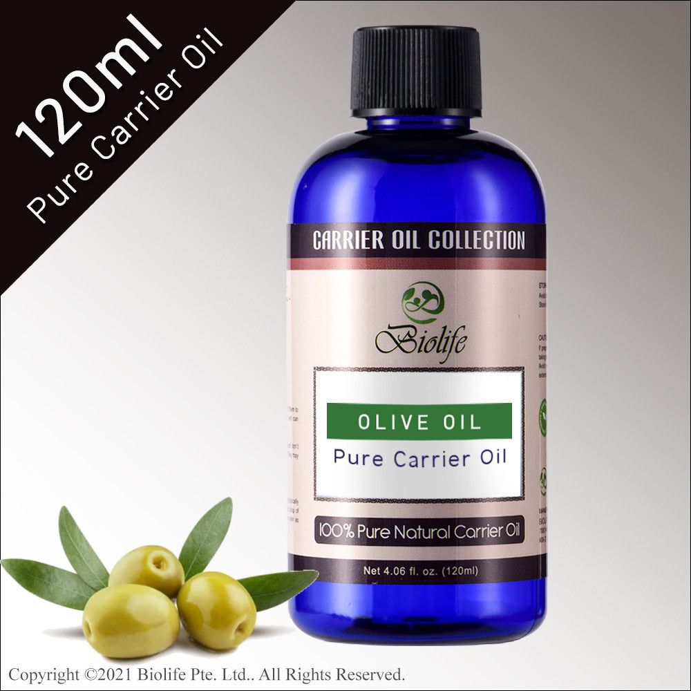 Biolife Olive Pure Carrier Oil (120ml) for Skin, Hair, Body ...