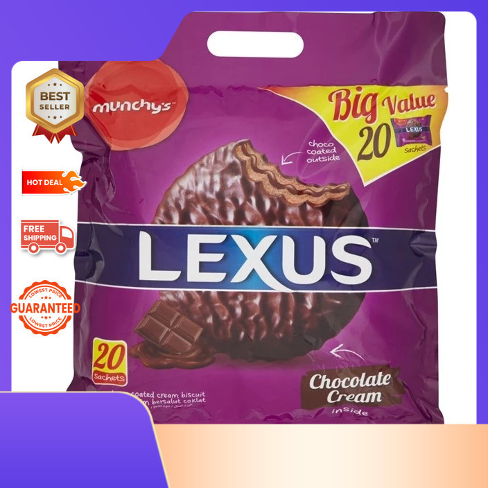 Munchy's Lexus Choco Coated Cream Biscuits 360g | Shopee Singapore