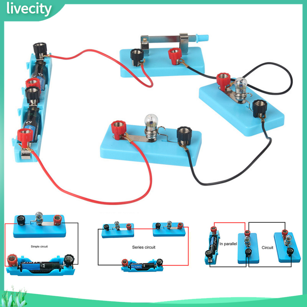 livecity| 1 Set Educational Circuit Toy Creative Electrical Physics ...