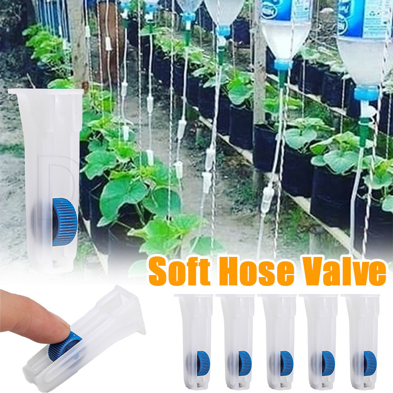 10Pcs Soft Hose Valve - Water Flow Control Regulator - Plastic Tube ...