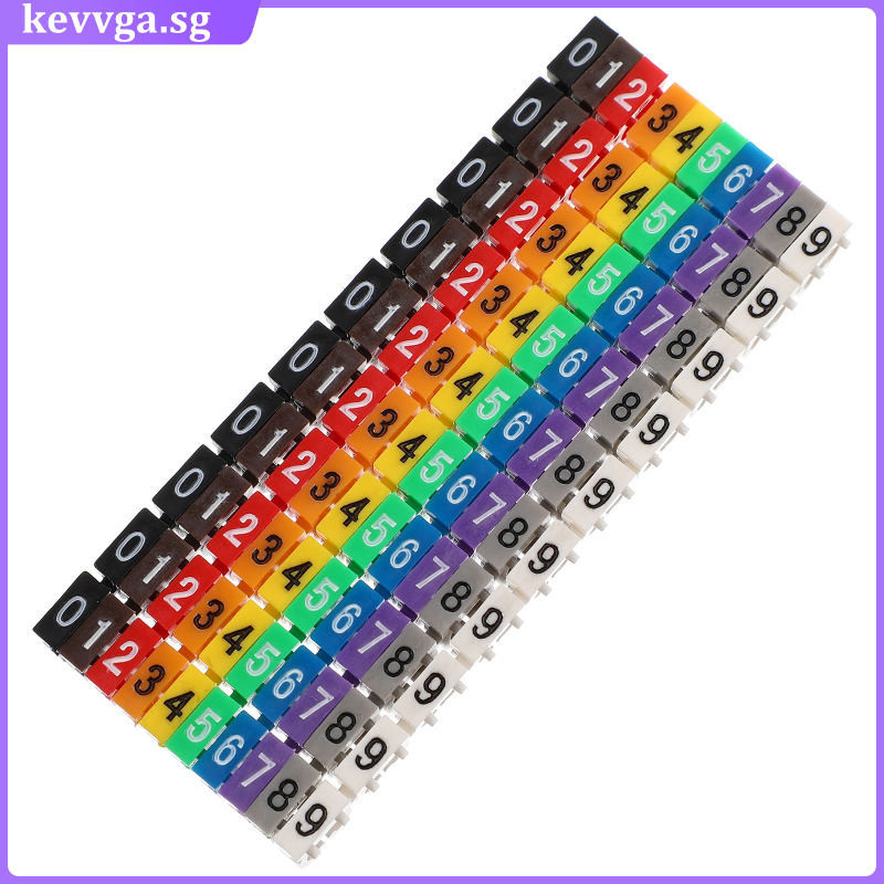 100 Pcs The Wire Labels Labeling Wires Cord Network Cable Number Tube ...