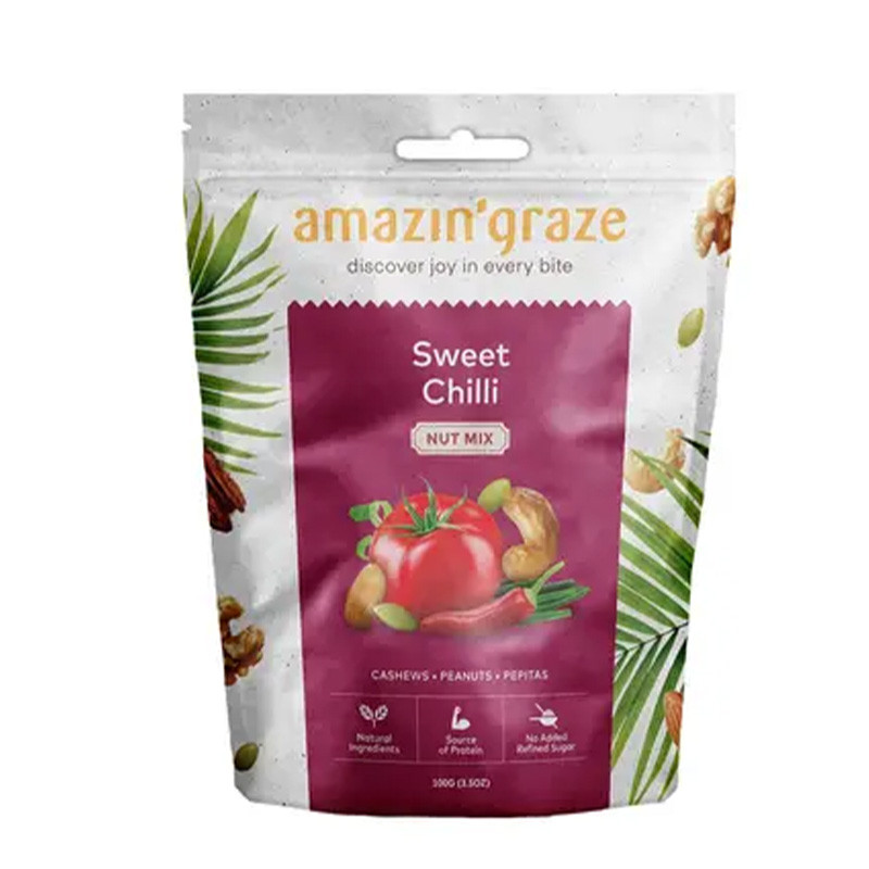 Amazin'graze Sweet Chilli Nut Mix, 100g | Shopee Singapore