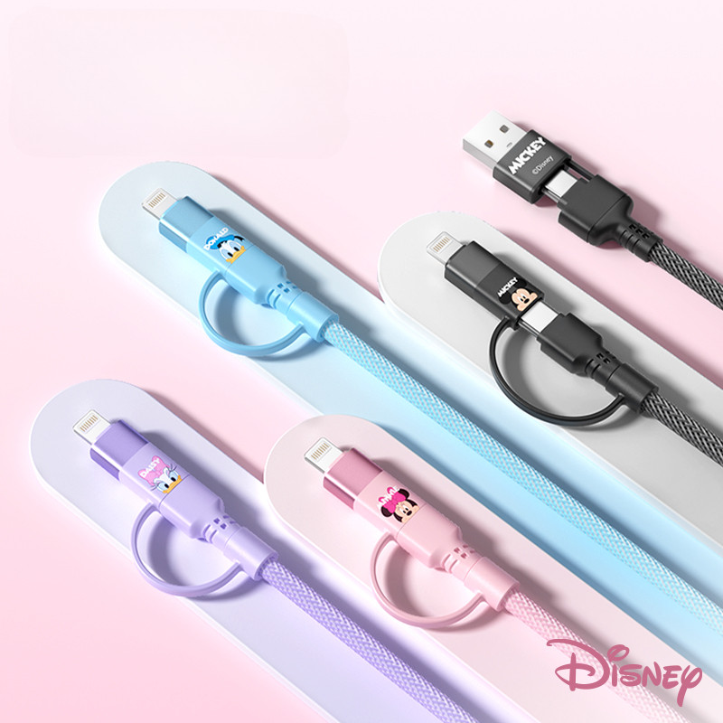 Disney SS-592 Fast Charging Data Cable Minnie Mickey Donald Daisy Type ...