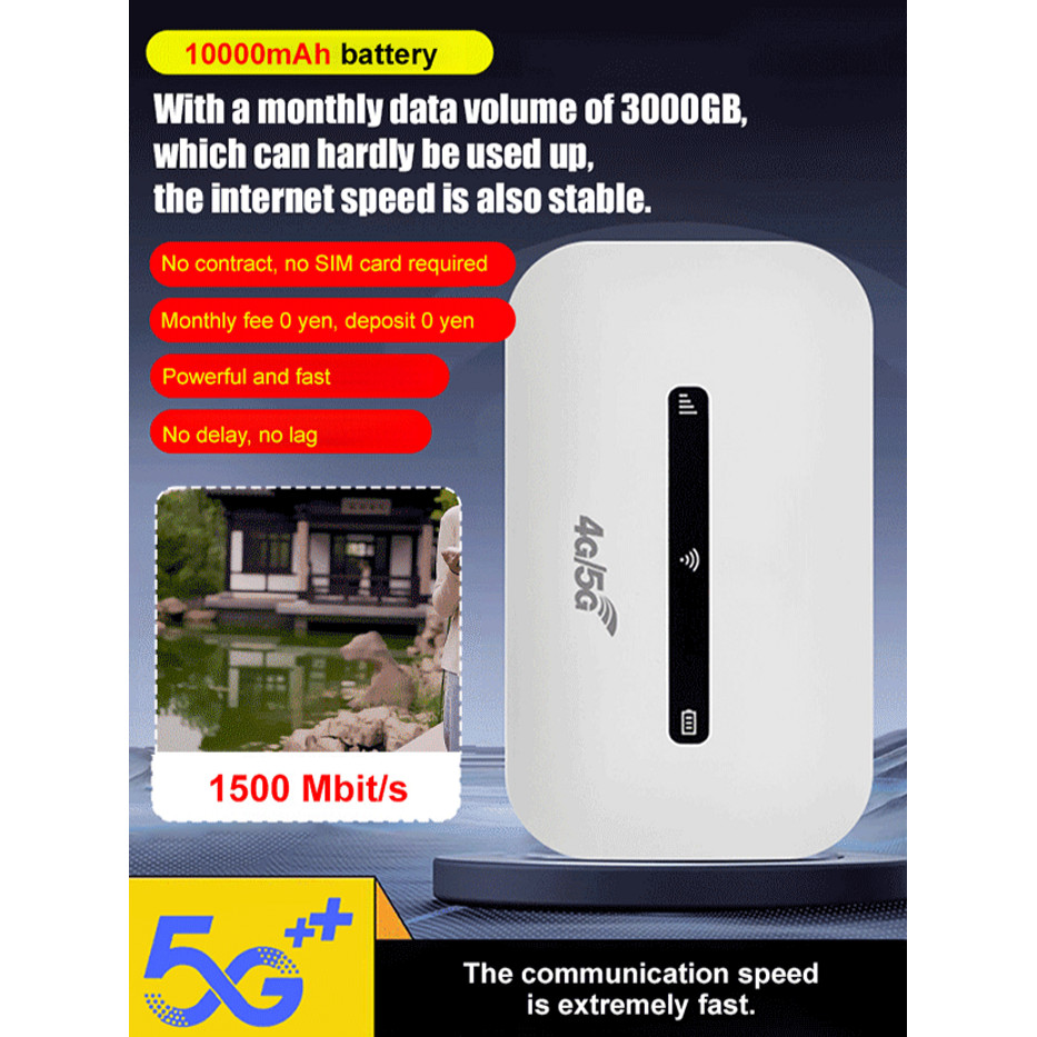 5g Pocket Wifi/Mobile Wi-Fi Route/Wireless Internet Hotspot Router/Wide ...