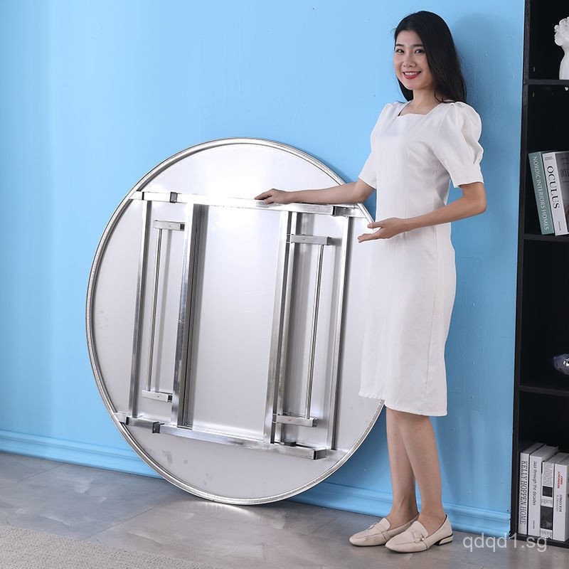 Stainless Steel Round Table Flowing Table Integrated Dining Table ...