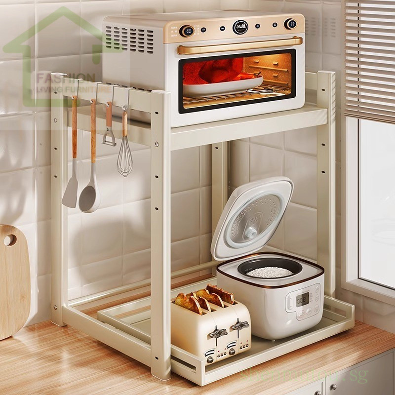 Microwave Oven Storage Rack Kitchen Table Multi-Functional Oven Stand ...