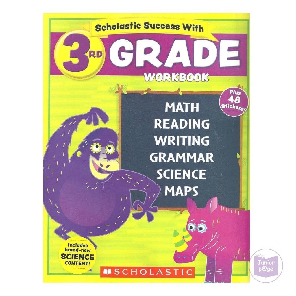 Scholastic - 3rd Grade Workbook with Motivational Stickers | Shopee ...