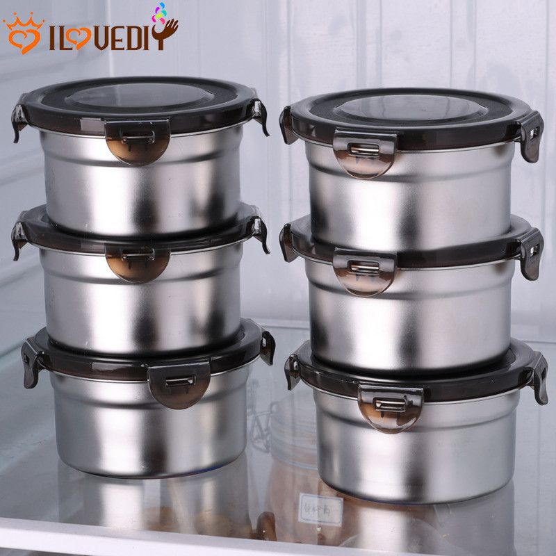 [ Featured ] Stainless Steel Food Box with Lid - Vegetable Fruit ...