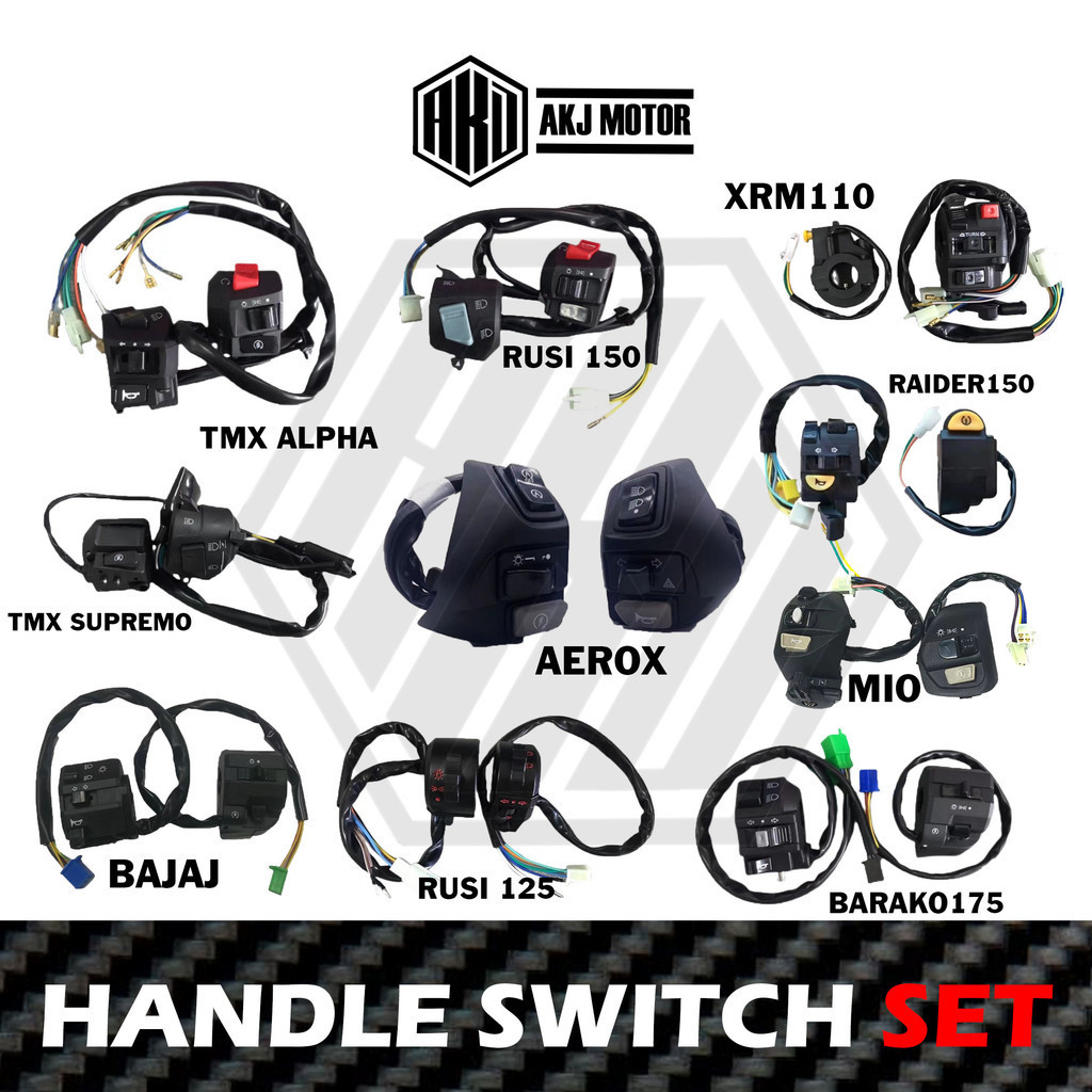 MOTORCYCLE PARTS HANDLE SWITCH ASSY SET FOR TMX125/ BARAKO/ TMX/SUPREMO ...