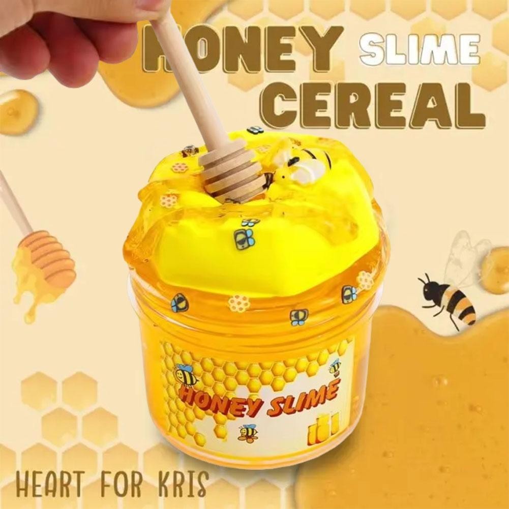 Honey Slime Stress Relief Toy DIY Colored Mud Set Children's ...