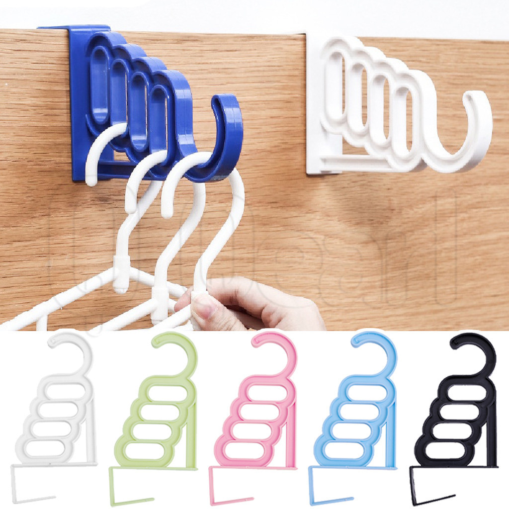 5 Hole Door Back Hanger - Multifunctional Storage Hook - Home Clothes ...
