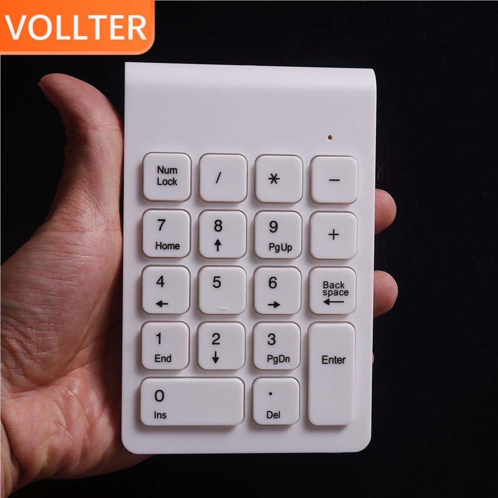 1/2/3 USB Wireless 18 Keys Keyboard Working Number Digital Numeric ...