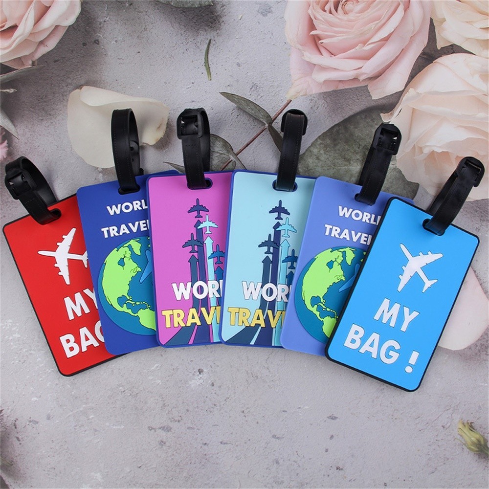 Silicone Luggage Tag Anti-Loss Baggage Tag Suitcase Identifiers Label ...