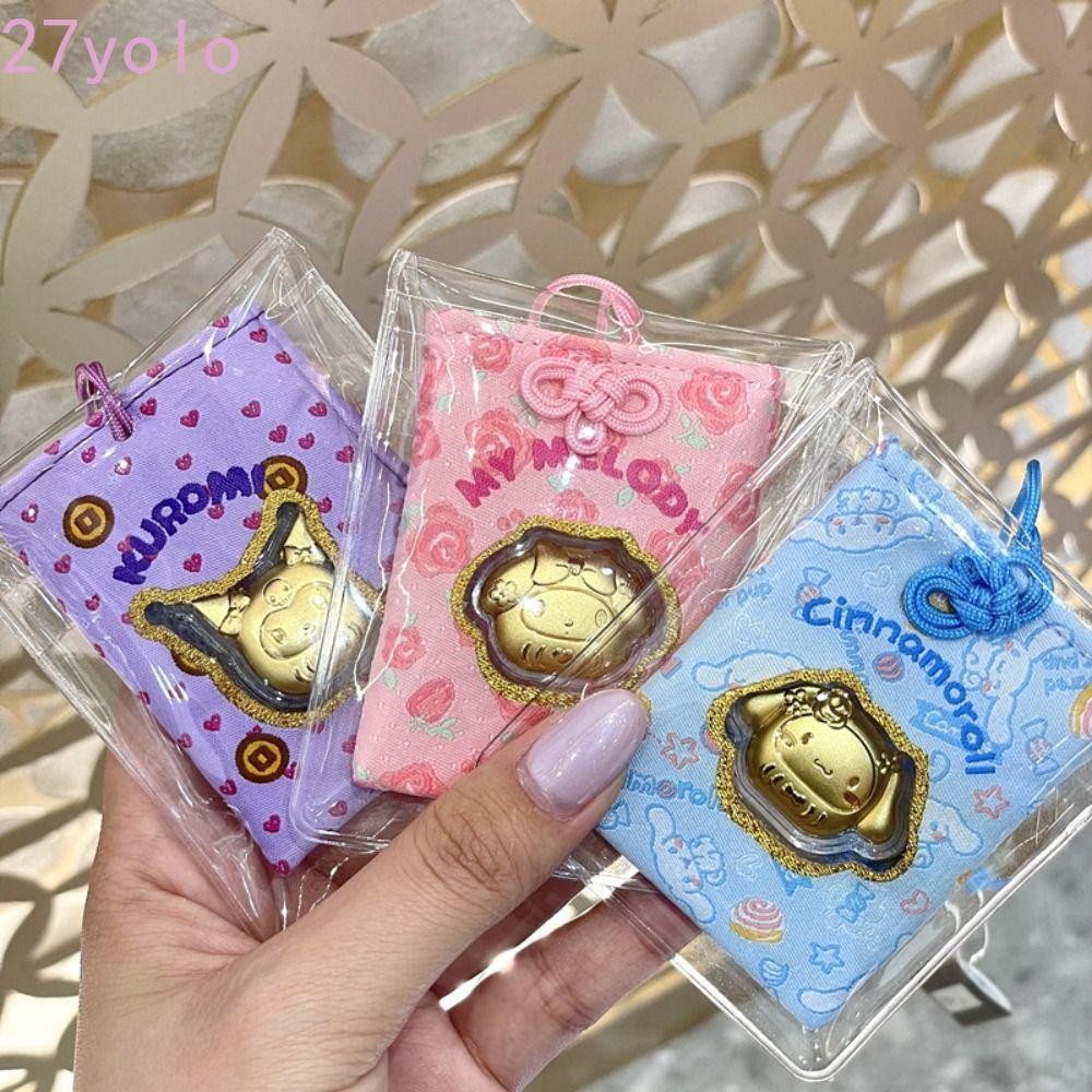 YOLO Good Luck Keychain, Gold Pendant Cinnamoroll Kuromi Guardian ...