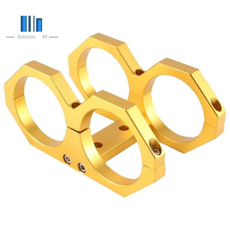 Gold 55-70mm Aluminum Dual Fuel Pump Clamp Cradle Mounting Bracket for ...