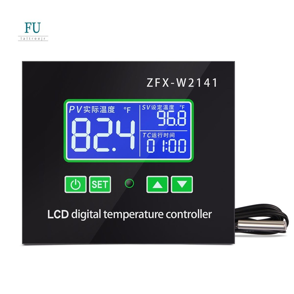 ZFX-W2141 AC 220V Digital LED Thermostat Regulator Incubation Heating Temperature Controller ...