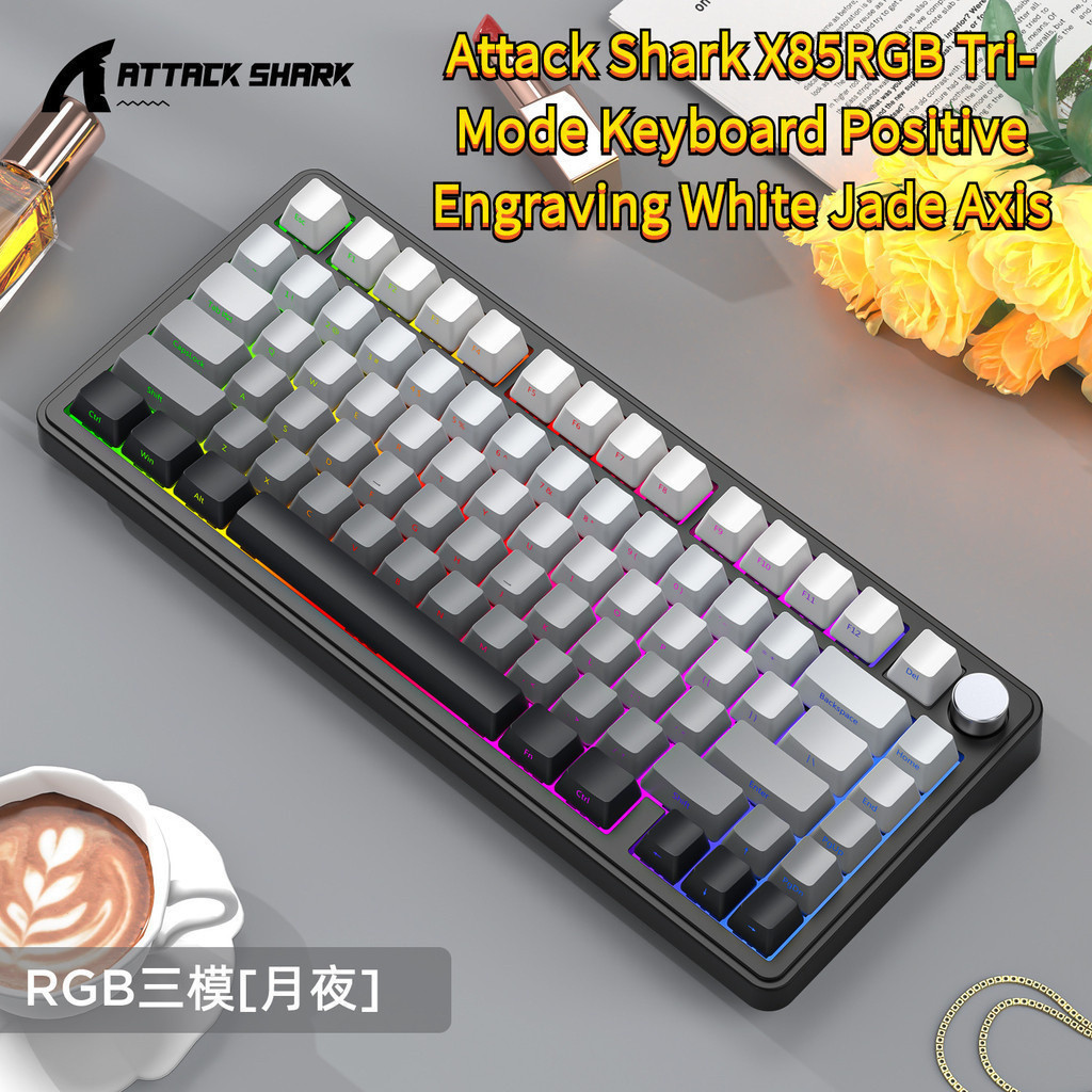 2025Marrliy New Attack Shark X85Mechanical Keyboard RGB Three-mode ...
