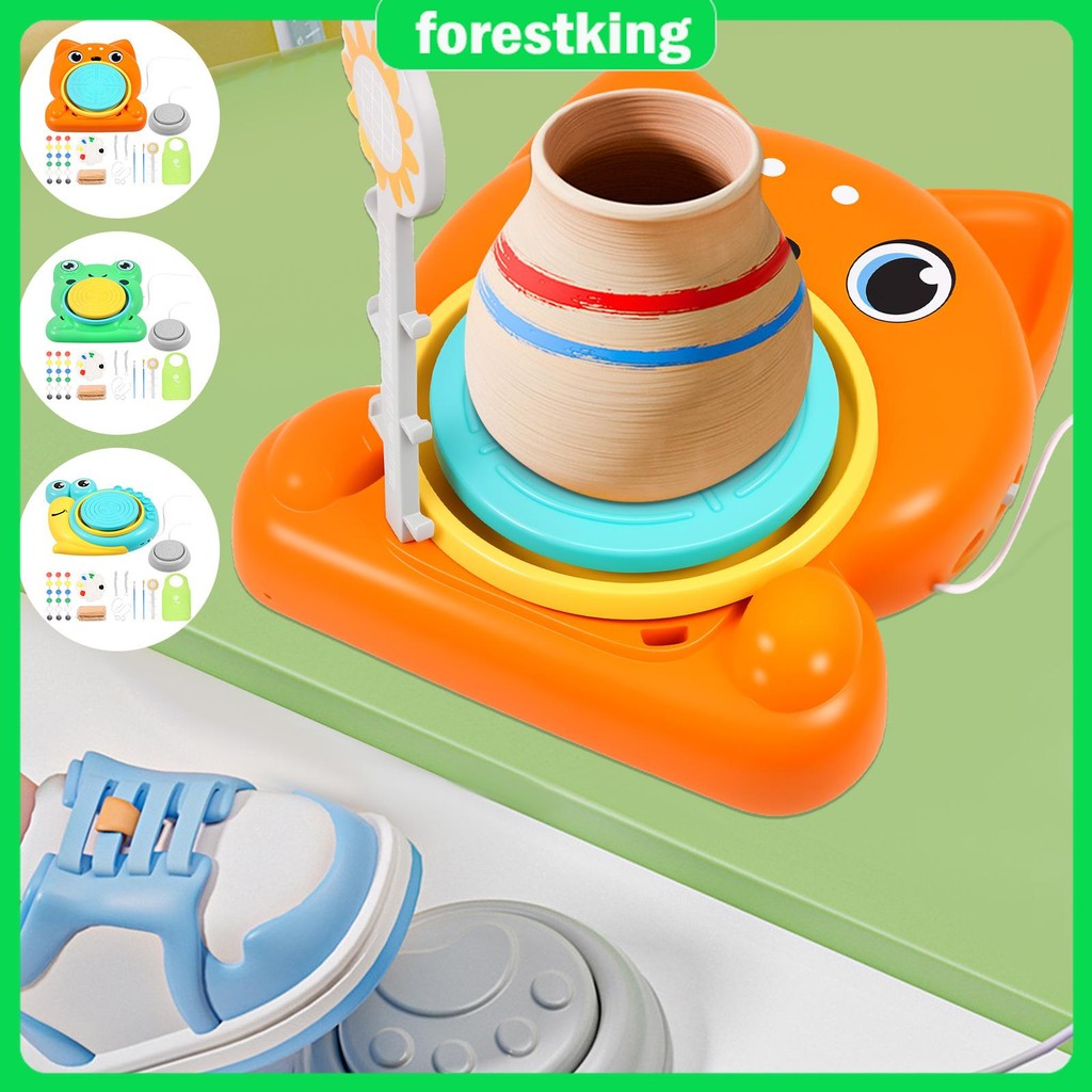 Mini Kids Pottery Wheel Kid Pottery Wheel Kit Includes Turntable Apron ...