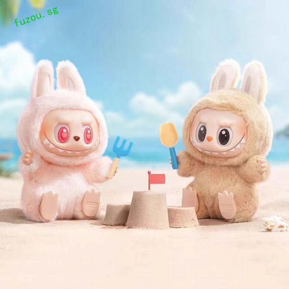 FUZOU Labubu Plush Figure Keychain, Have a Seat V.2 Series Sitting ...