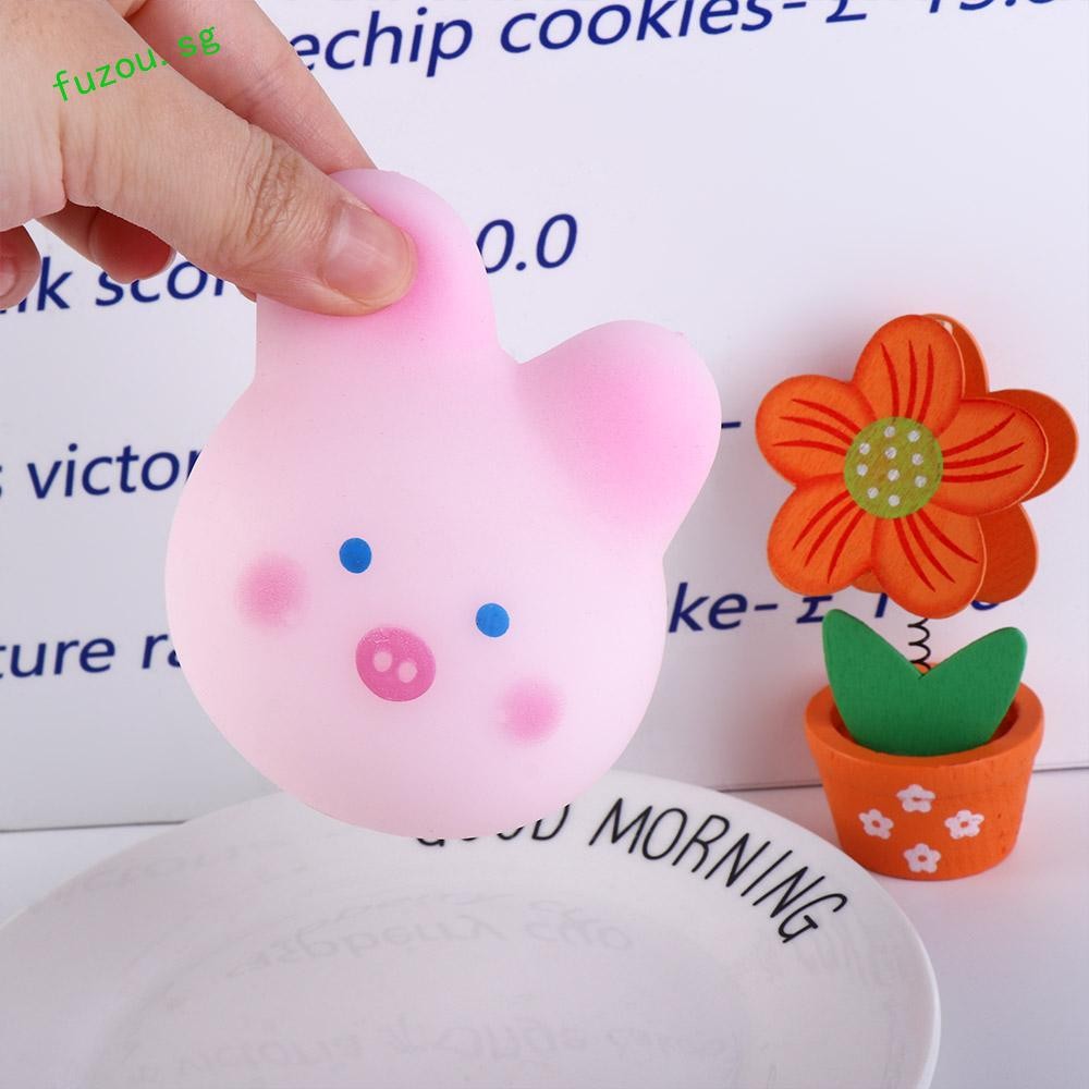 FUZOU Pink Pig Squeeze Toy, Mochi Rabbit Squeeze Pinch Toy, Vent Toys ...