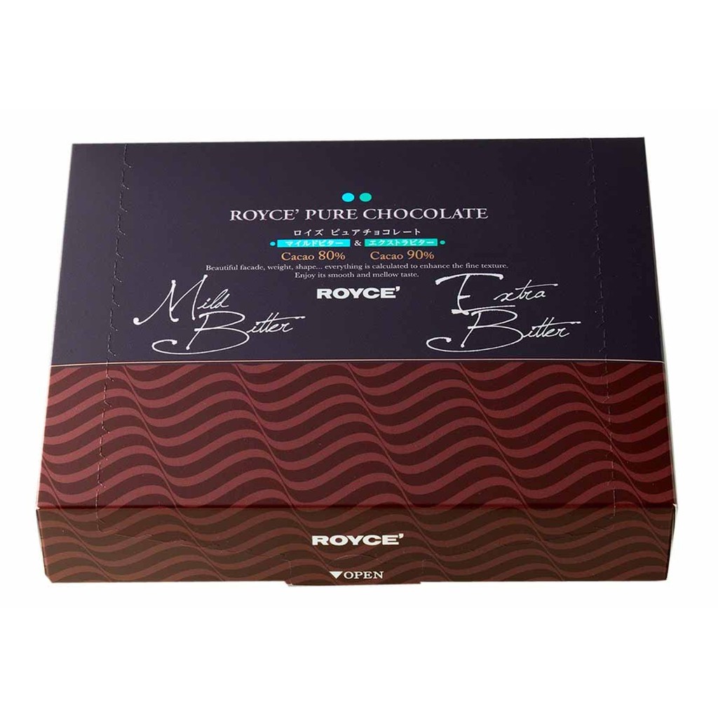 ROYCE' Pure Chocolate Mild Bitter & Extra Bitter 40 pcs (x 1) | Shopee ...