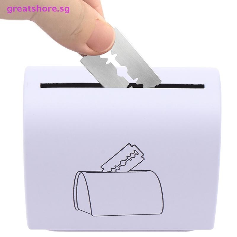 greatshore Razor Blade Tin Boxes Sharps Containers For Barber Shops ...