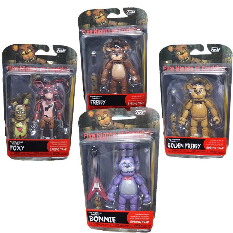 FNAF Figures Funko Five Nights At Freddy Figure Set Foxy Bonnie Chica ...