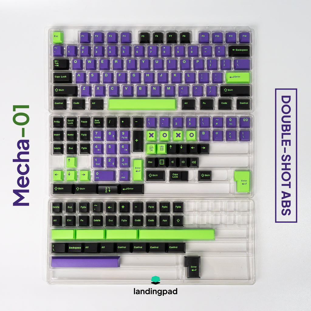 [ SG INSTOCK] Mecha 01 Mecha-01 / Eva 01 Eva-01 Keycaps Doubleshot ABS ...