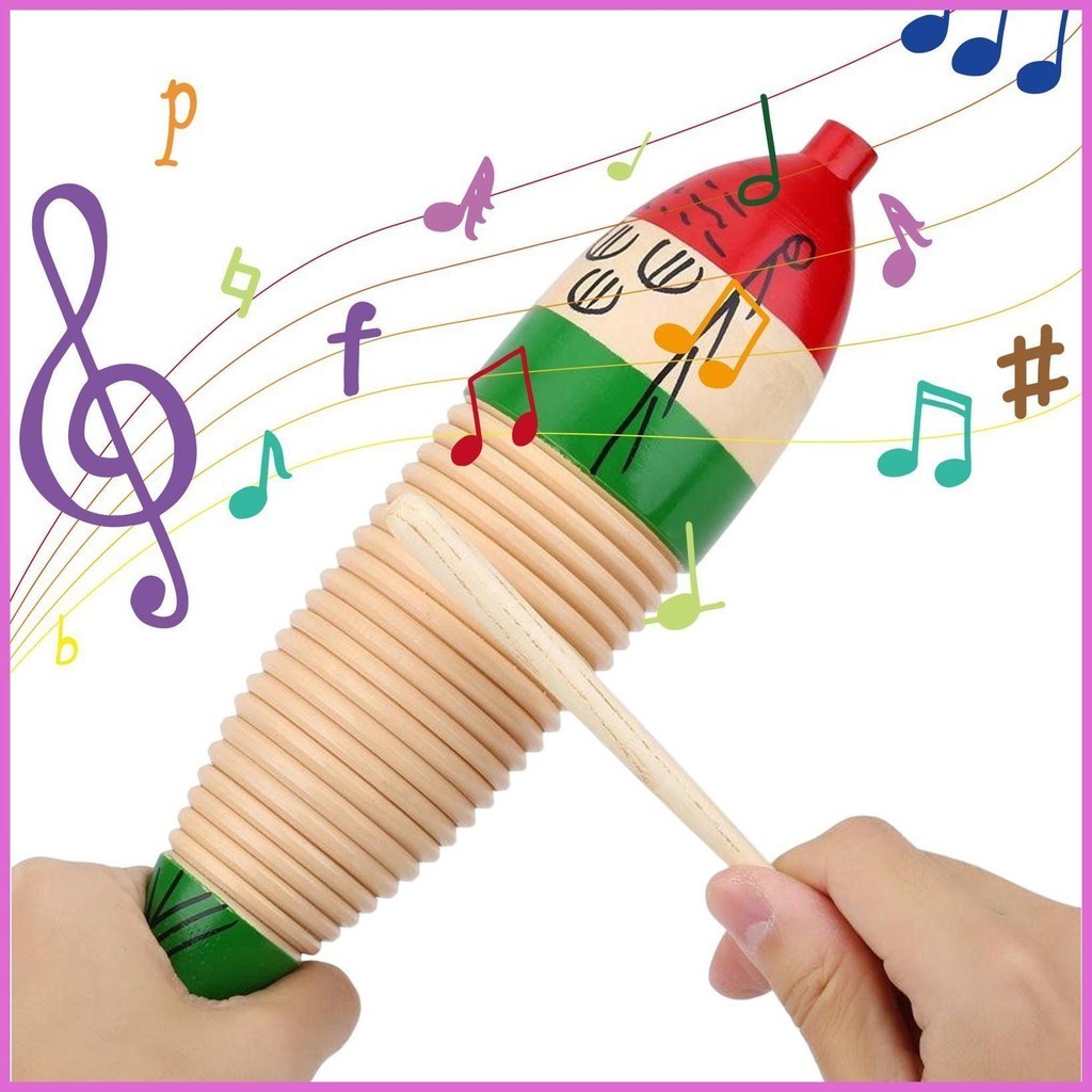 Guiro Instrument Percussion Guiro Musical Toy Instrument for Kids and ...