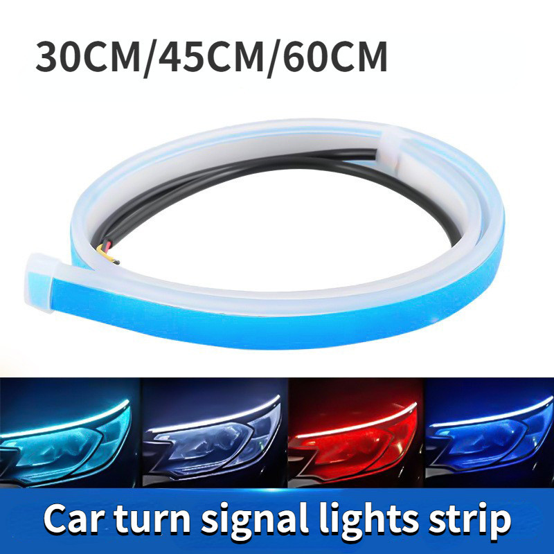 LED DRL Car Daytime Running Light Flexible Waterproof Strip Auto ...