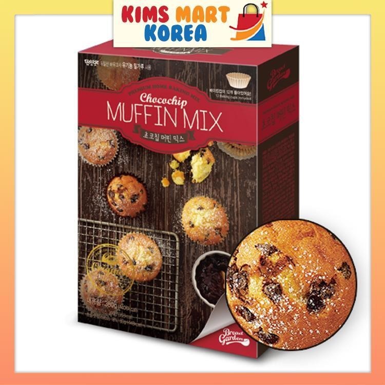 Bread Garden Choco Chip Muffin Mix Korean Food 360g | Shopee Singapore