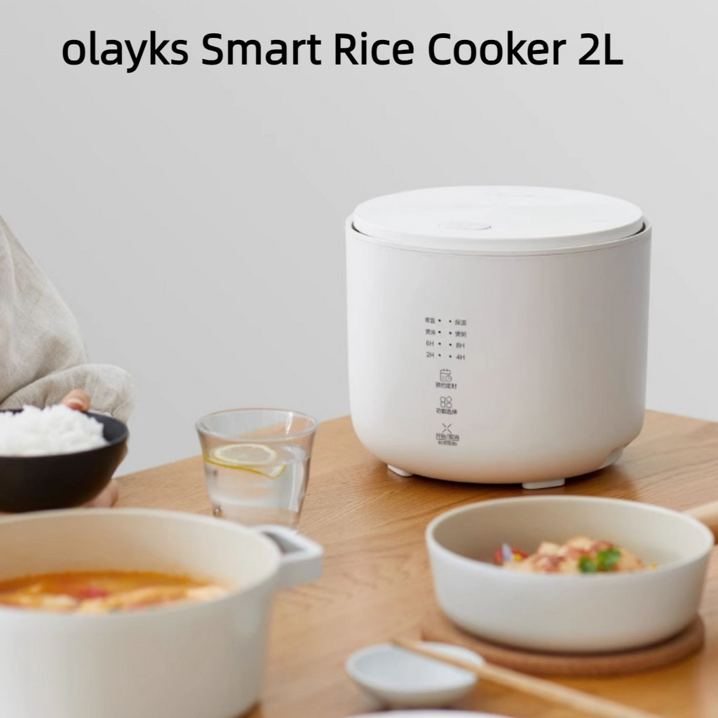 Olayks Ceramic Glaze Rice Cooker 2L Smart Electric Cooker OLK-20C Household Mini Electric ...