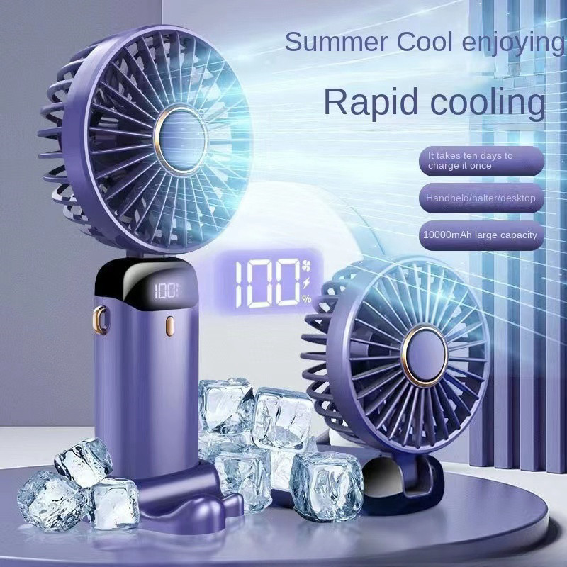 Portable USB Mini Fan Portable Folding Neck Fan Adjustable Fan Phone ...