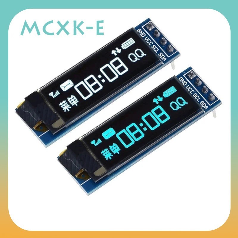0.91" inch 128x32 I2C IIC OLED LCD LED White / Blue Graphic Display ...