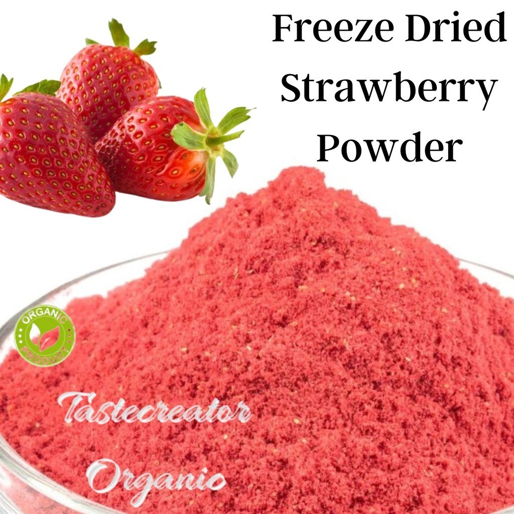 Freeze Dried Strawberry Powder (FD) 100g - 500g (Clump Powder) 冻干草莓粗粉 ...