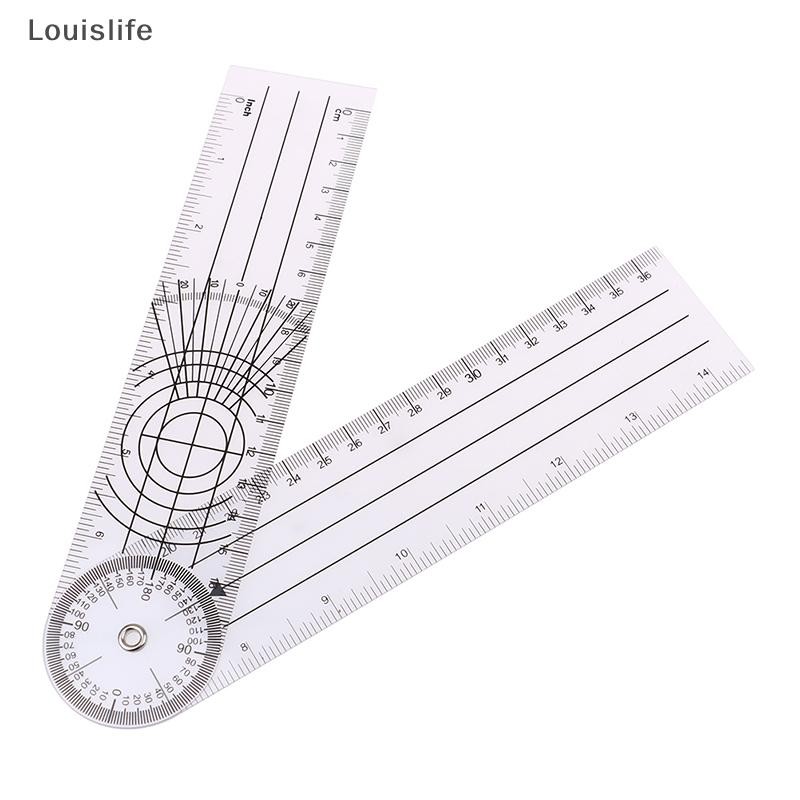 Louislife 1PC Multi-Ruler Goniometer Angle Medical Spinal Ruler 360 ...