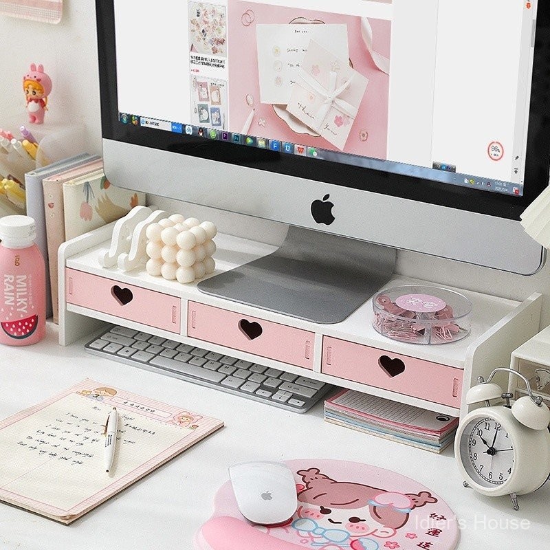 Shopee Official Desktop Computer Monitor Screen Riser Stand Cute ...