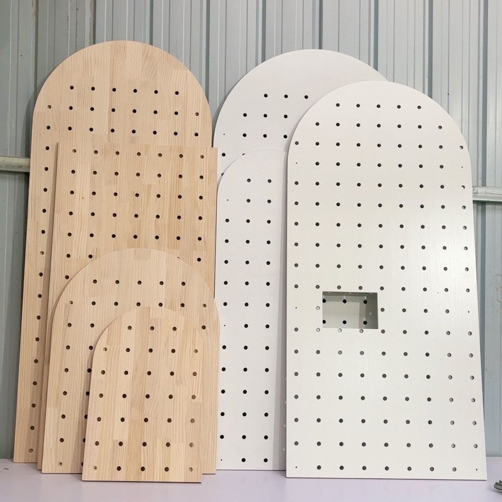 Solid Wood Arch Wire-Wrap Board Storage Rack Wall Decorations Storage ...