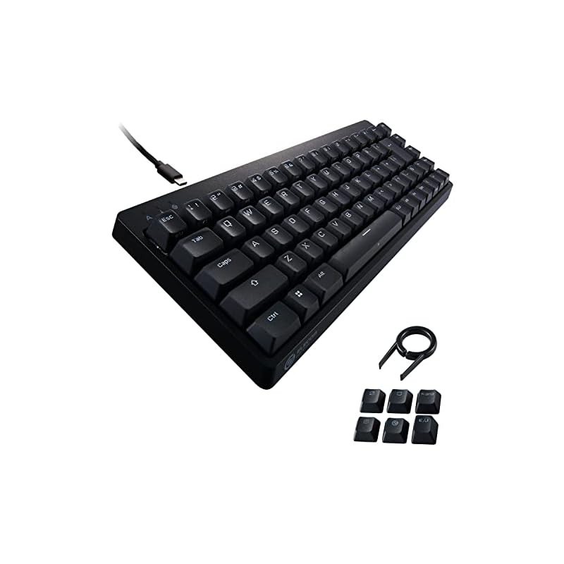 Elecom Gaming Keyboard V-custom VK200C is a 65% size, wired, tenkeyless ...