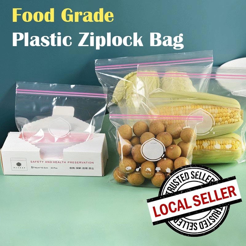 [Ready Stock]Refrigerator Fresh bags Resealable Zip Lock Bag / Storage ...