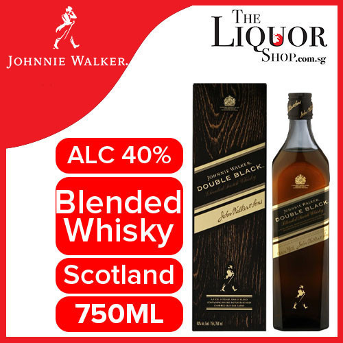 Johnnie Walker Double Black Label ABV 40% 75cl with Gift Box | Shopee ...